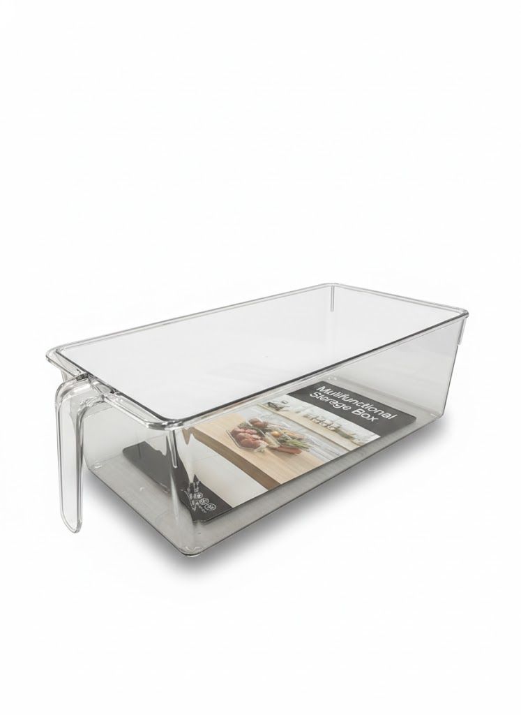Long Strip Transparent Storage Box (Tall Profile with Handle ...