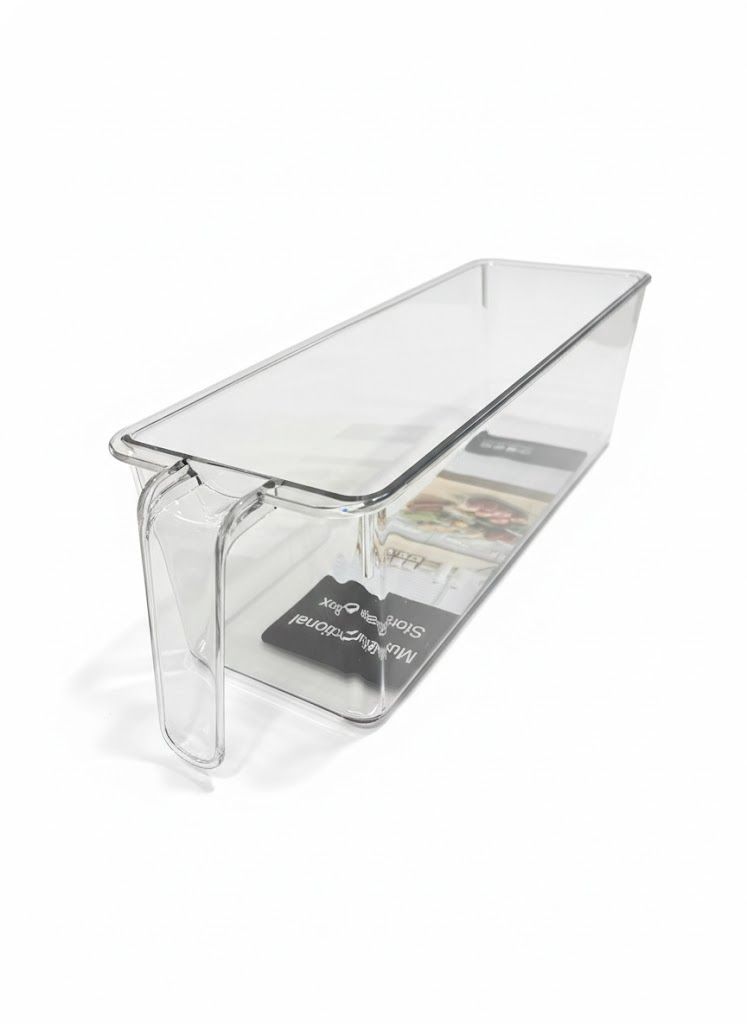 Long Strip Transparent Storage Box (Low Profile with Handle ...